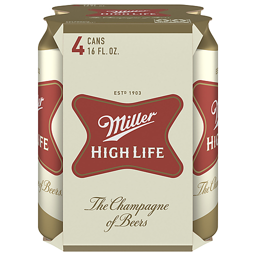 MILLER HIGH LIFE 4PK CAN – spirits-4-less